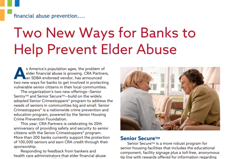 Financial Abuse Prevention | SHCPF